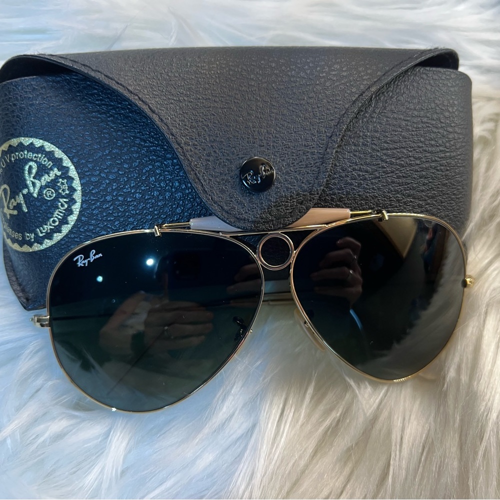 Authentic Unisex Aviator Style Rayban Sunglasses - Gem
